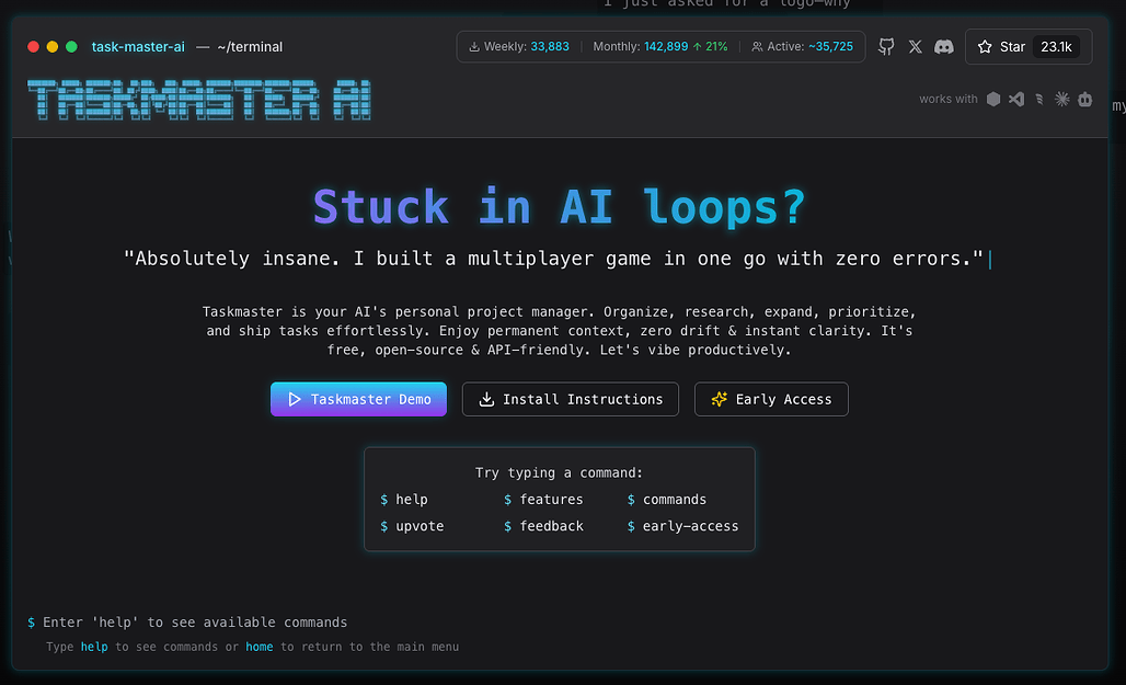 Claude Task Master: 다양한 AI 모델과 IDE에서 사용 가능한 개발 워크플로우 자동화/구조화 시스템 - 읽을거리&정보공유 - 파이토치 한국 사용자 모임