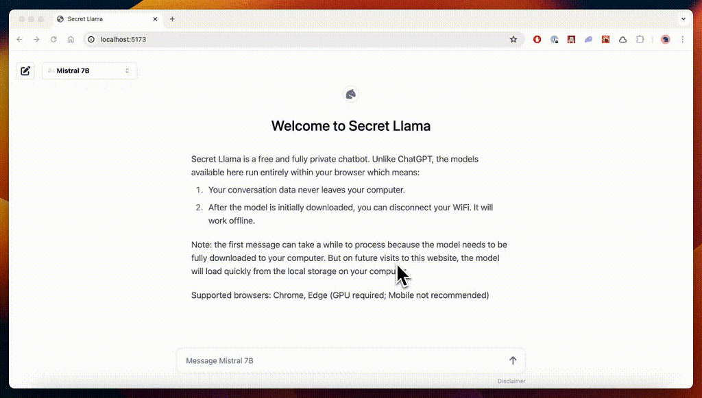 [GN] Secret Llama - WebGPU로 구동되는 인브라우저 Llama 3 챗봇 구현체 - 읽을거리&정보공유 - 파이토치 한국 사용자 모임