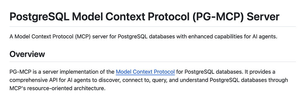 PG-MCP, PostgreSQL과 AI 에이전트를 연결해주는 MCP Server - 읽을거리&정보공유 - 파이토치 한국 사용자 모임