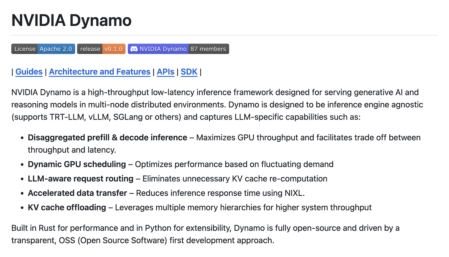 Dynamo: NVIDIA가 공개한 고성능 AI 추론 프레임워크 - 읽을거리&정보공유 - 파이토치 한국 사용자 모임