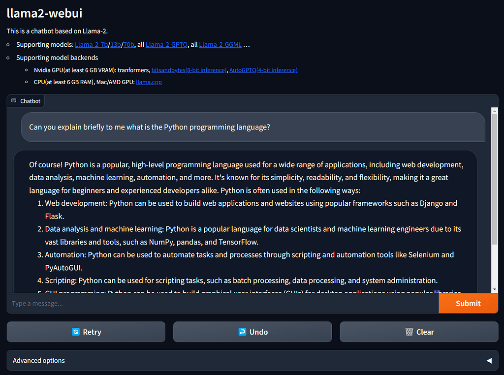 Llama2 웹 사용자 인터페이스 (Llama2 Web User Interface) - 읽을거리&정보공유 - 파이토치 한국 사용자 모임