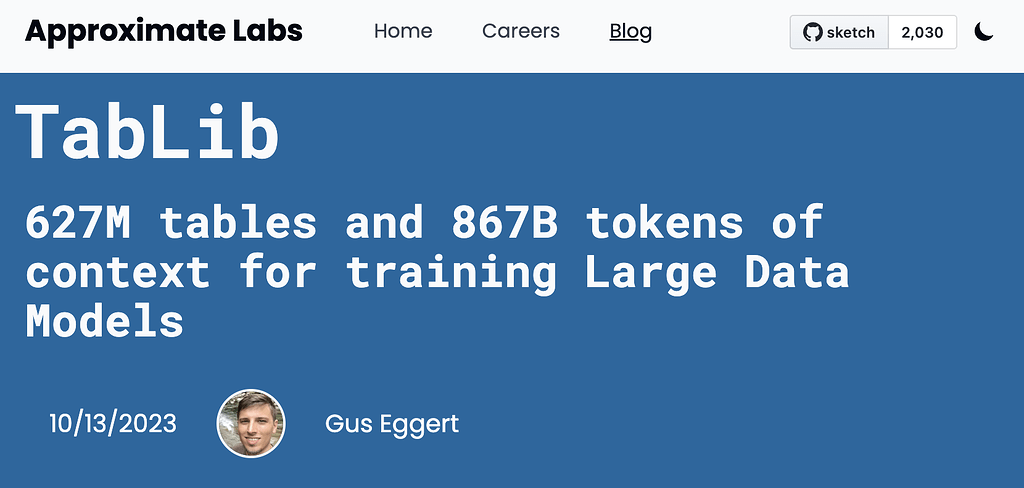 [GN] TabLib - 867B Tabluar Token 데이터셋 - 읽을거리&정보공유 - 파이토치 한국 사용자 모임