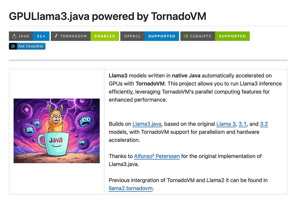 GPULlama3.java: Java로 작성된 Llama 3 추론을 GPU에서 가속할 수 있게 하는 프로젝트 (feat. TornadoVM) - 읽을거리&정보공유 - 파이 ...