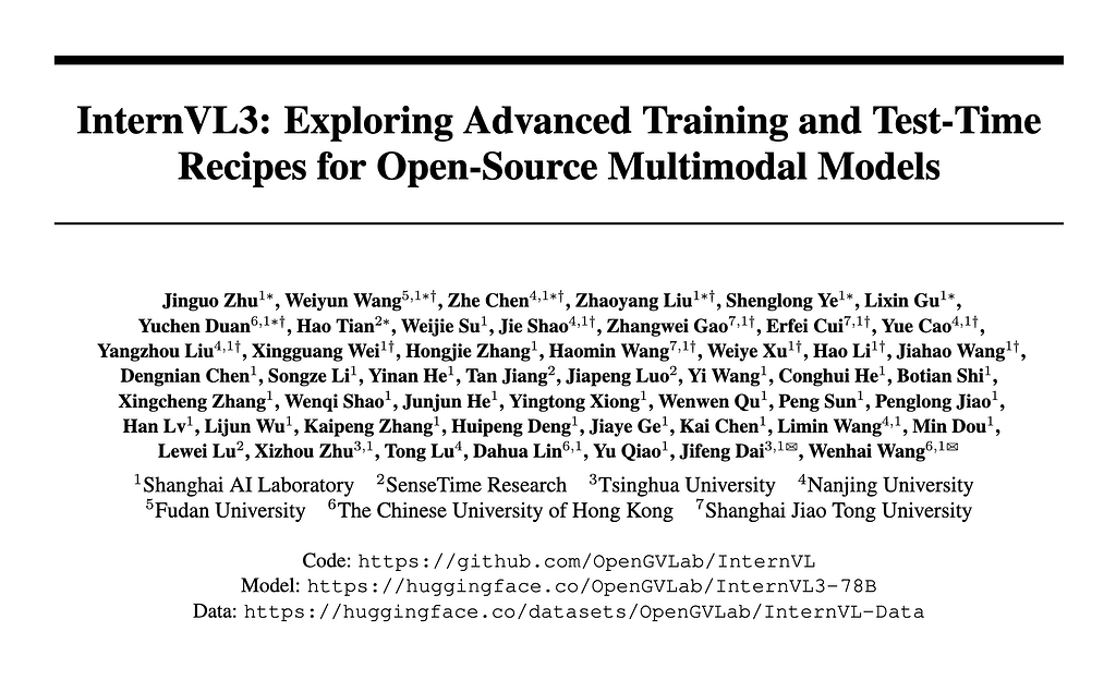 InternVL3, 네이티브 멀티모달 사전학습을 거친 오픈소스 멀티모달 LLM - 읽을거리&정보공유 - 파이토치 한국 사용자 모임