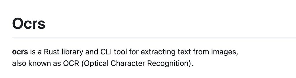 ocrs: PyTorch로 학습하고 Rust로 추론하는 OCR 라이브러리 및 CLI 도구 - 읽을거리&정보공유 - 파이토치 한국 사용자 모임