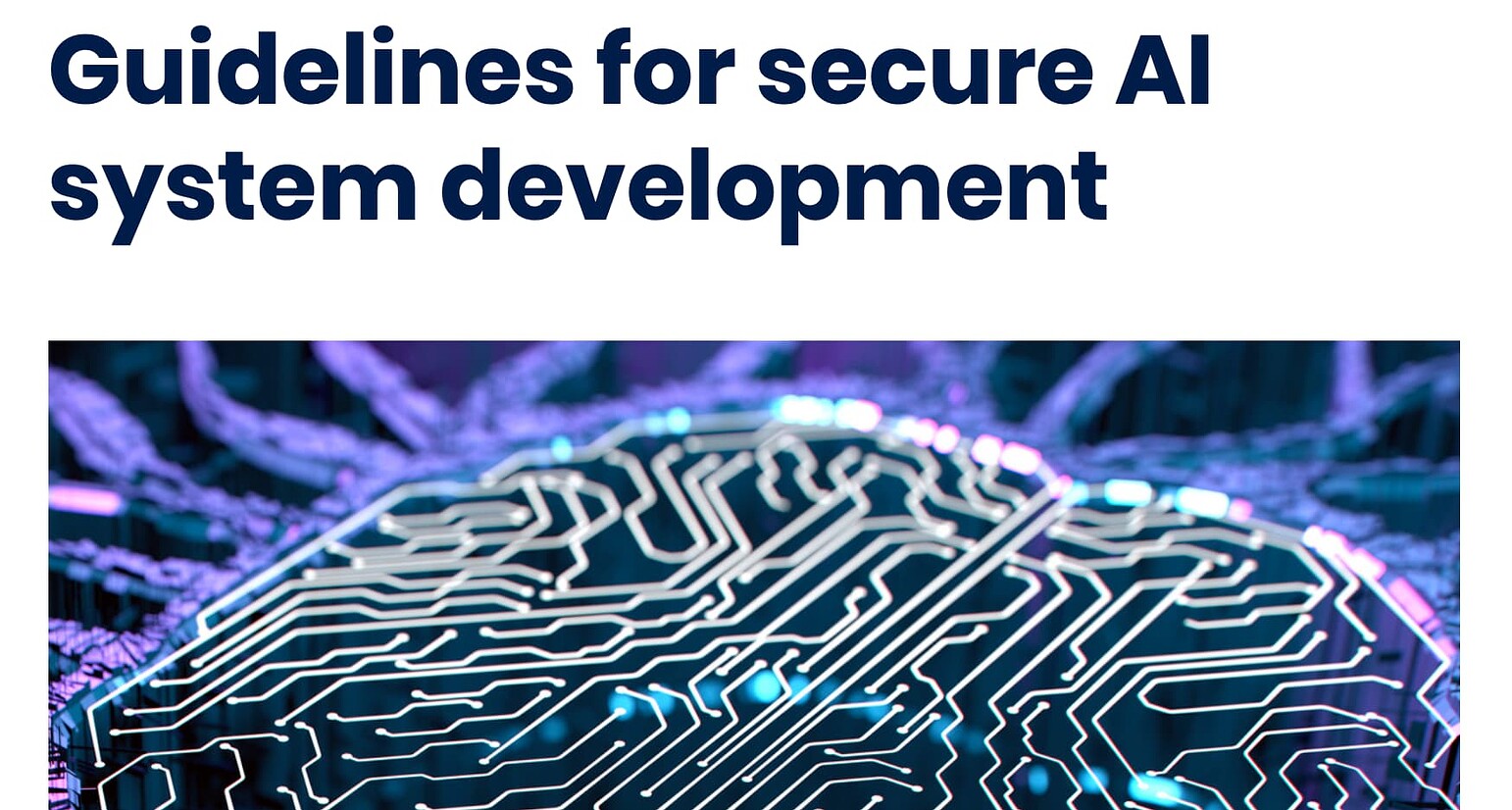 안전한 AI 시스템 개발을 위한 지침(Guidelines for secure AI system development) [영문/PDF/20p] - 읽을거리&정보공유 - 파이 ...