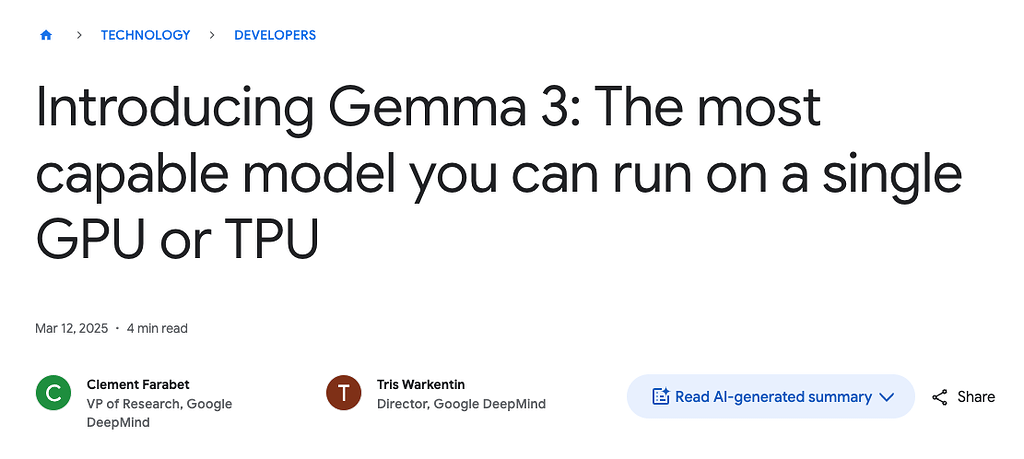 Google, 단일 GPU/TPU에 최적화된 최신 언어모델 Gemma 3 공개 - 읽을거리&정보공유 - 파이토치 한국 사용자 모임
