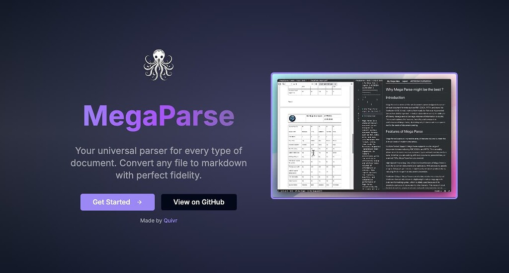 MegaParse, PDF 및 오피스 문서 파싱이 가능한, 멀티모달 모델과의 통합을 지원하는 오픈소스 프로젝트 - 읽을거리&정보공유 - 파이토치 한국 사용자 모임