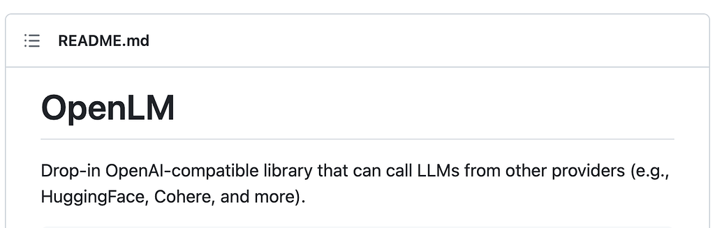 [GN] OpenLM - 여러 LLM 호출이 가능한 OpenAI 호환 파이썬 클라이언트 - 읽을거리&정보공유 - 파이토치 한국 사용자 모임