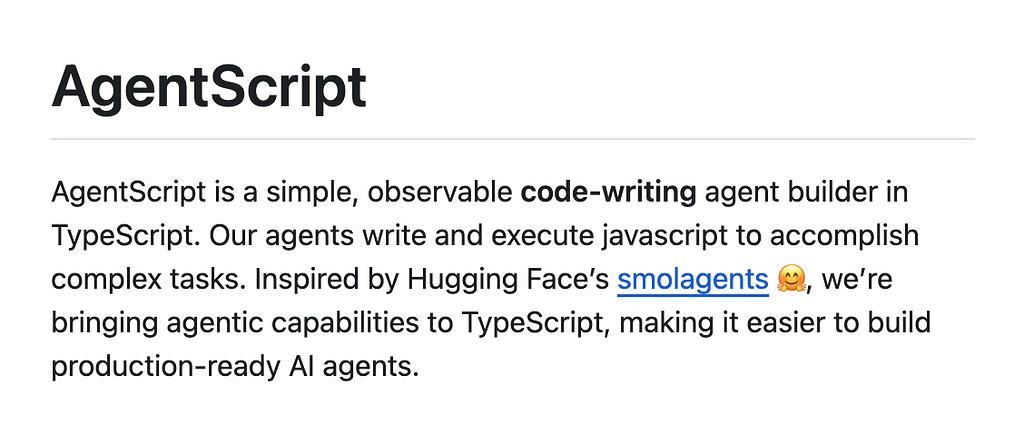 AgentScript, TypeScript로 작성된 간단하고 관찰 가능한 에이전트 빌더 - 읽을거리&정보공유 - 파이토치 한국 사용자 모임
