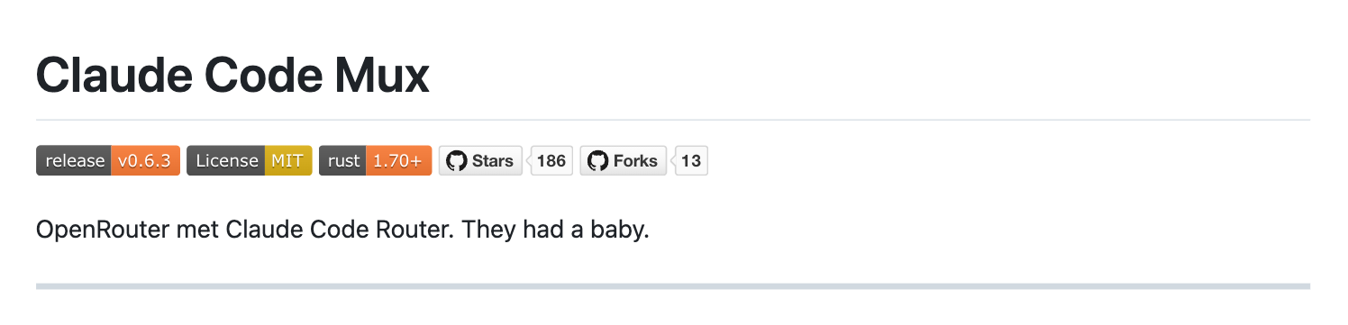 Claude Code Mux: 다양한 LLM들을 Claude Code에서 함께 사용할 수 있는 Rust 기반 AI 라우팅 프록시 - 읽을거리&정보공유 - 파이토치 한국 사용자 모임