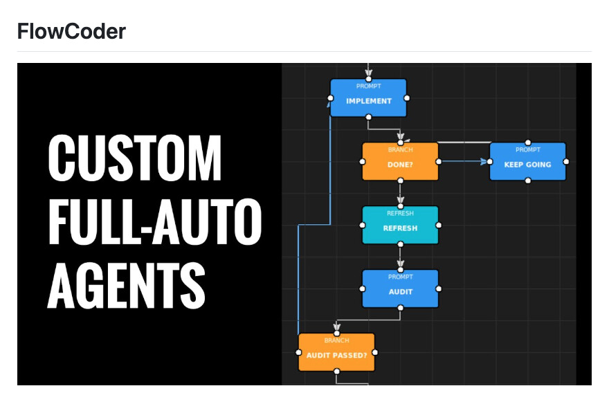FlowCoder: Claude Code와 Codex를 위한 시각적 워크플로우 기반 프로그래밍 자동화 도구 (Visual ...