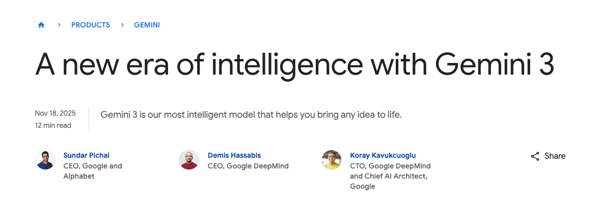 Google DeepMind, LWM(Large World Model)으로 진화하는 가장 지능적인 Gemini 3 출시 - 읽을거리&정보공유 - 파이토치 한국 사용자 모임